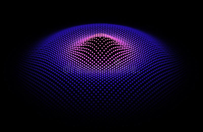 Node Surface Sea Dot Wave Glowing Stream. Drip Drop Data Information ...