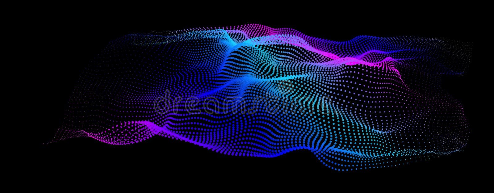 Node Waveform Topology. Infinity Hud Big Data Vibrate Stock Vector ...
