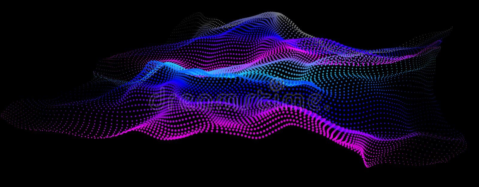 Node Waveform Topology. Infinity Hud Big Data Vibrate Stock Vector ...