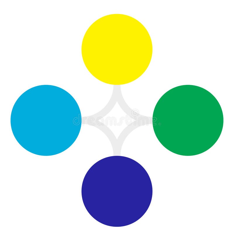 Nodes Circles with Connections. Interconnected Circles Infographics ...