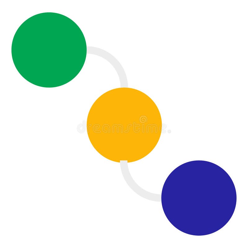 Nodes Circles With Connections. Interconnected Circles Infographics ...