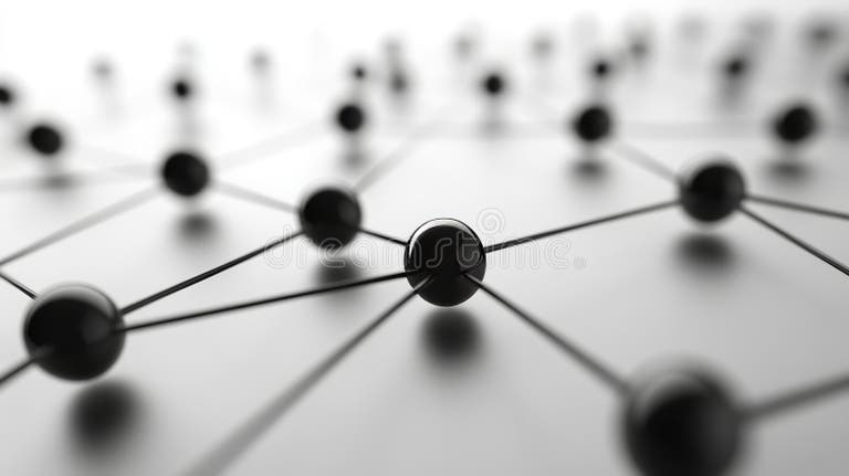 Nodes that are Interconnected with Colored Points that Indicate a ...