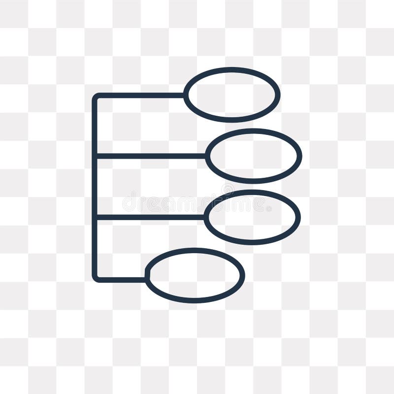 Nodes Vector Icon Isolated on Transparent Background, Linear Nod Stock ...