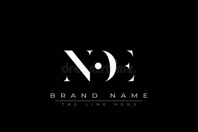 NOE Abstract Letter Logo Design Stock Vector - Illustration of sign ...