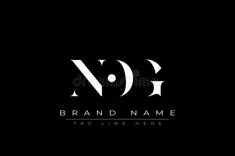 NOG Abstract Letter Logo Design Stock Vector - Illustration of clip ...