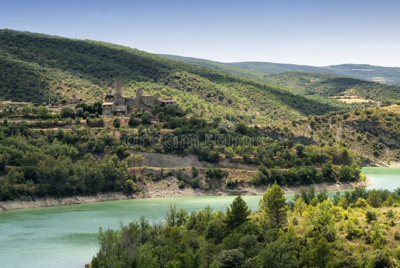Noguera (Catalunya), river stock image. Image of sunny - 67039417