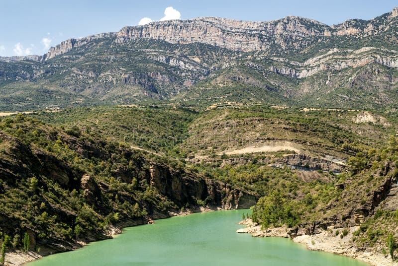 Noguera (Catalunya), river stock image. Image of sunny - 67039417