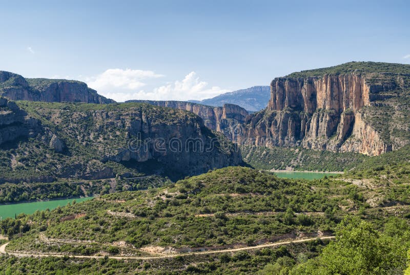 Noguera (Catalunya), river stock image. Image of sunny - 67039417