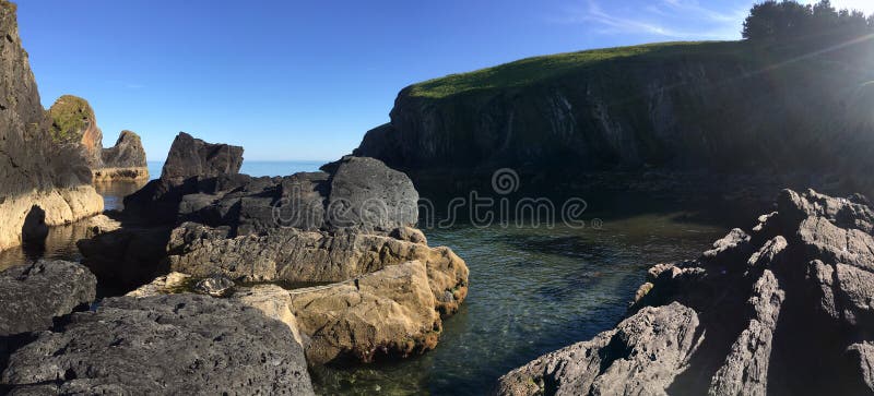 Nohoval Cove in cork stock image. Image of ocean, nature - 95472585
