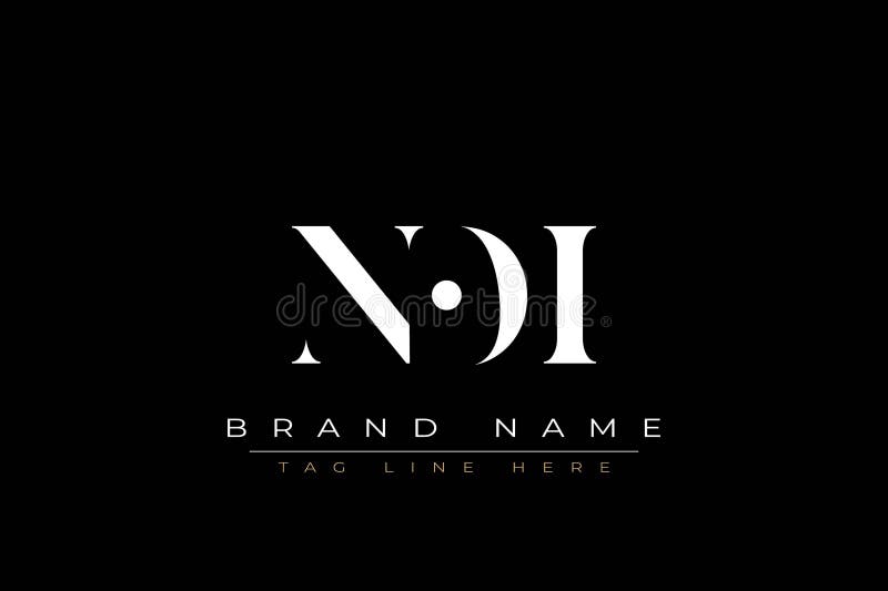 NOI Abstract Letter Logo Design Stock Vector - Illustration of concept ...