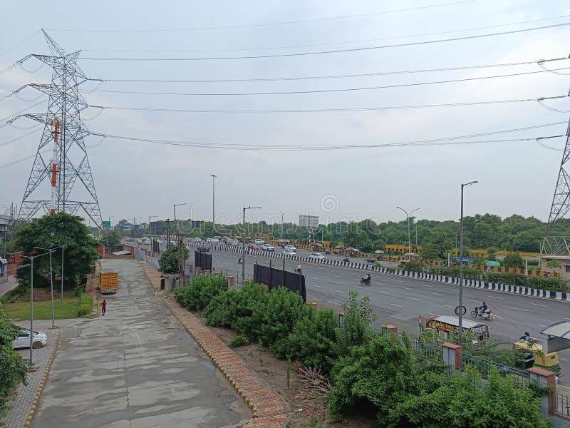 Noida , India - High Voltage Electric Tower in Noida 18 August 2024 ...