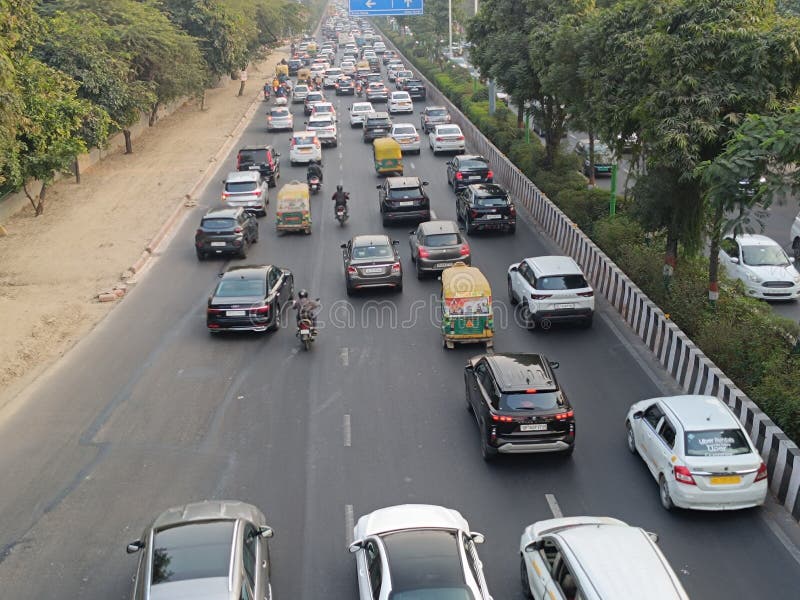 Noida , India - Traffic on Highway , a Picture of Traffic on Highway in ...
