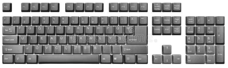 Clavier turc-f blanc photo stock. Image du isolement - 133840292