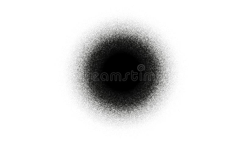 Noise Circle Grain Texture Spray Dot Pattern Abstract Black Round ...