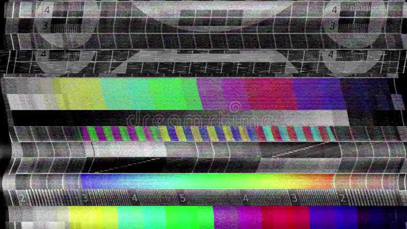 Noise color tv loop stock video. Video of flicker, distortion - 235268271