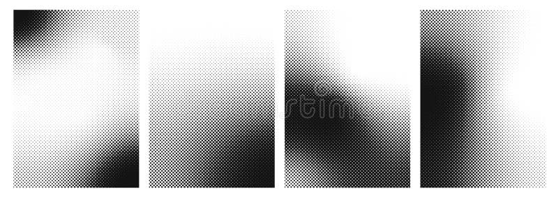 Noise Dot Grain Background, Pointillism Dots Gradient or Halftone ...