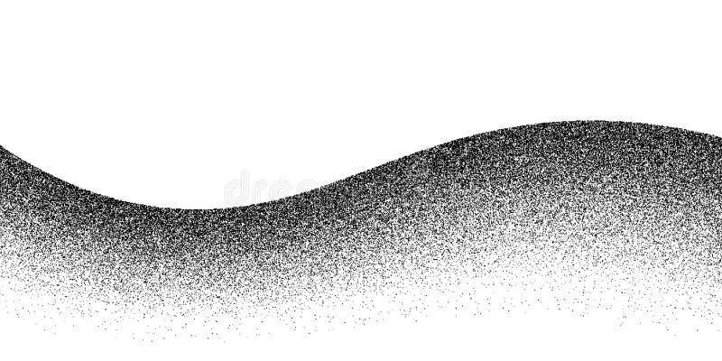 Noise Dot Grain Wave Background, Grainy Pattern Stock Vector ...