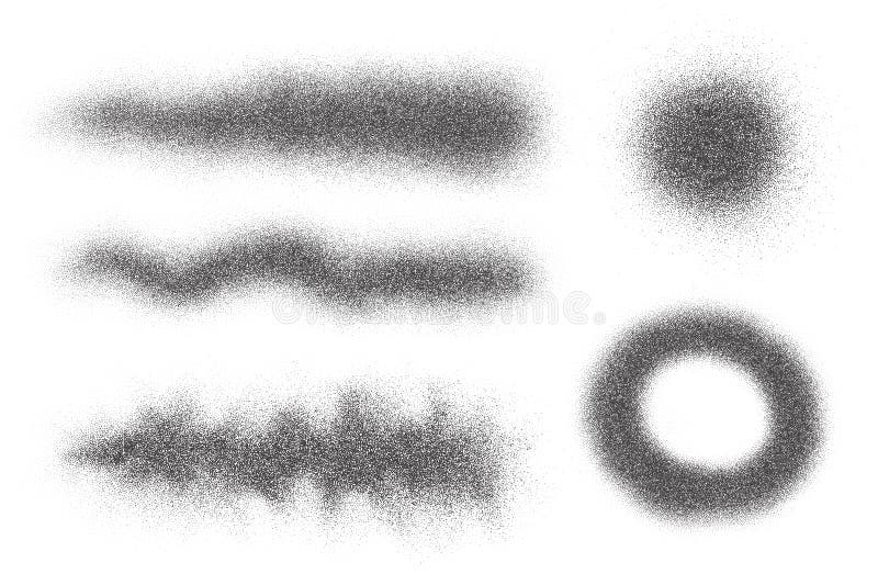 Noise Effect with Grain Texture. Shapes with Grain Gradient and Stipple ...