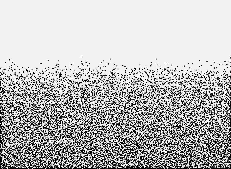 Noise Grain Background, Pointillism Dots Gradient or Dotwork Pattern ...
