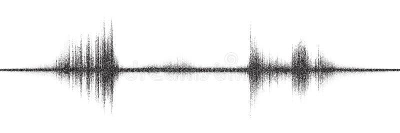Noise Grain Soundwave or Sound Wave with Vector Abstract Grunge Effect ...