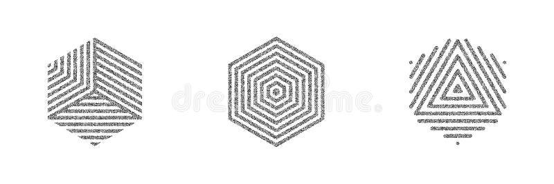 Noise Grain Tattoo, Pointillism Black Gradient of Dots Pattern ...