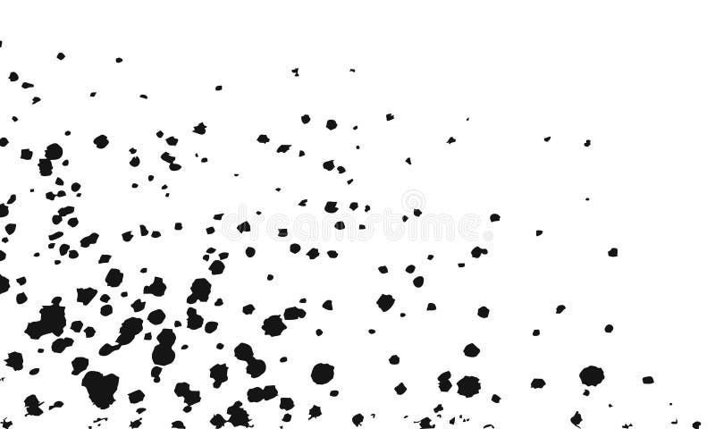 Noise or Graininess. Lots of Black Rough Splattered Spots Stock Vector ...