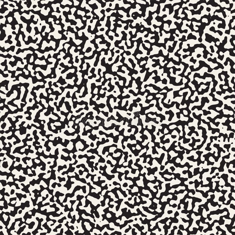 Noise Grunge Abstract Texture. Vector Seamless Black and White Pattern ...