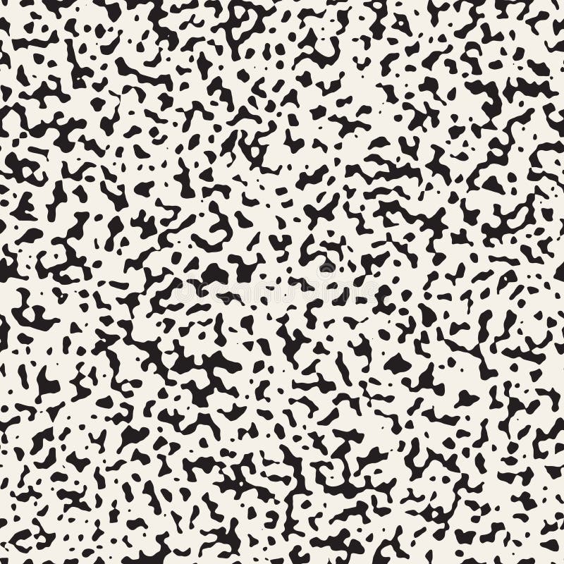 Noise Grunge Abstract Texture. Vector Seamless Black and White Pattern ...