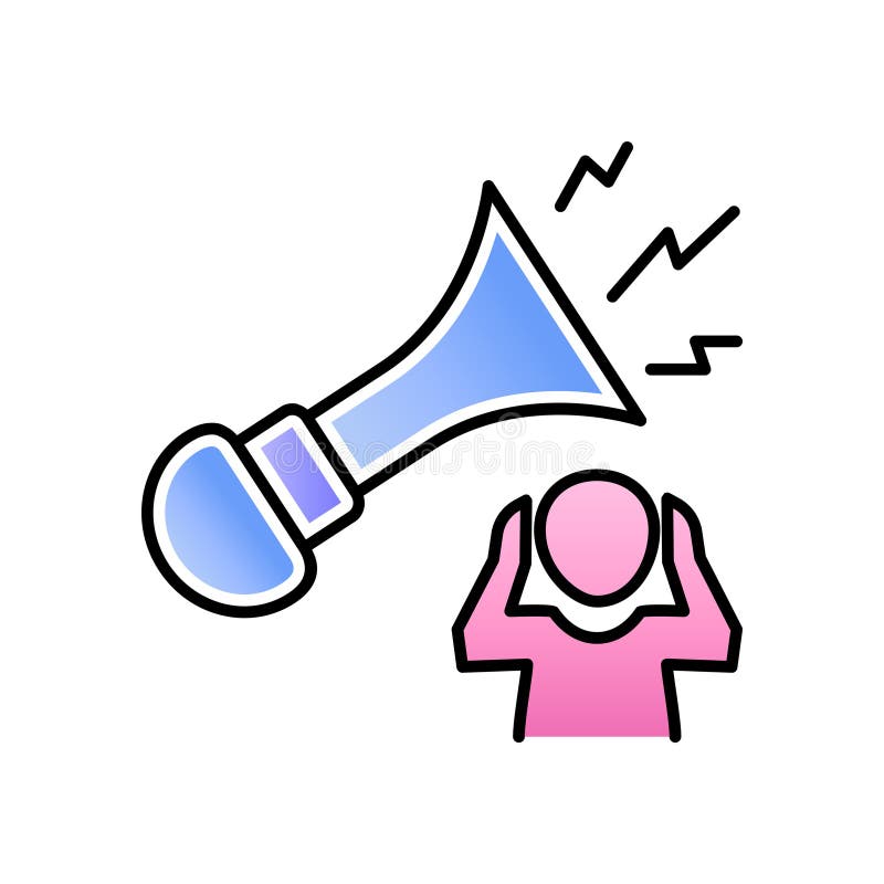 Noise Pollution Icon Logo stock vector. Illustration of emission ...