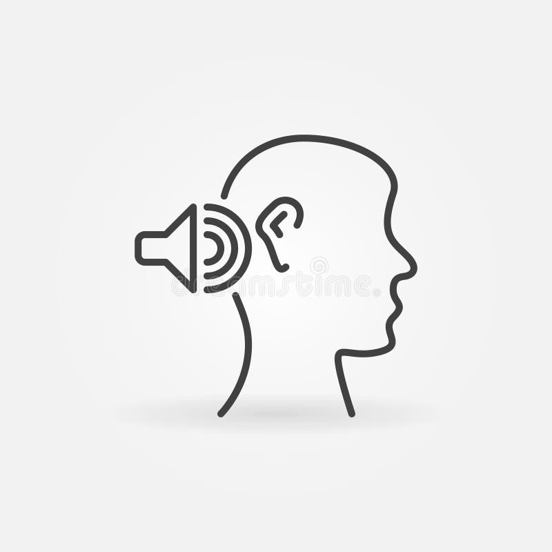 Noise Pollution Vector Concept Icon in Outline Style Stock Vector ...