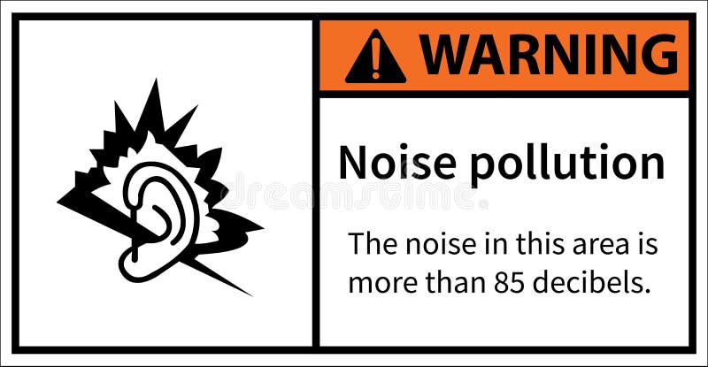Noise Pollution Warning Sound that is Excessively Loud Stock Vector ...
