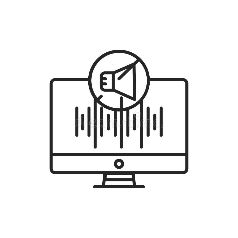 Noise Reduction Program Color Line Icon. Pictogram for Web Page, Mobile ...