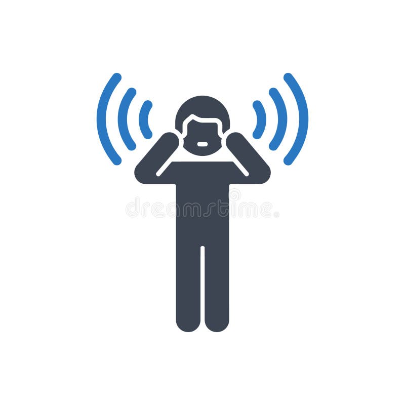 Noise Sensitivity Discomfort Icon Stock Vector - Illustration of sign ...