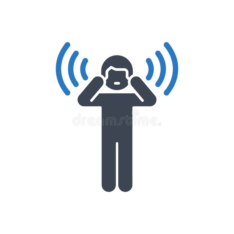 Noise Sensitivity Discomfort Icon Stock Vector - Illustration of sign ...