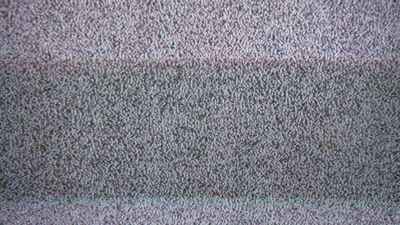 Noise Tv Interference Bad Signal Screen the Television Stock Image ...