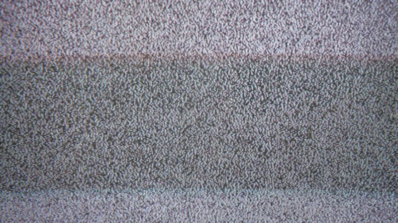 Noise Tv Interference Bad Signal Screen the Television Stock Image ...