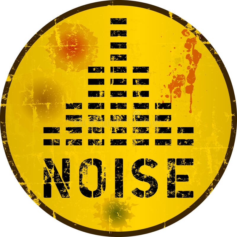 Noise warning sign stock vector. Illustration of noisily - 50045722