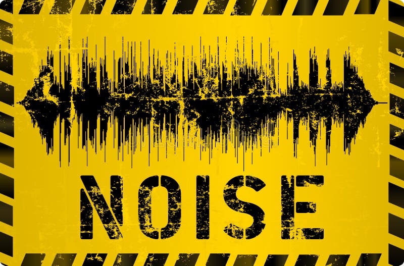 Noise warning sign stock vector. Illustration of noisily - 50045722