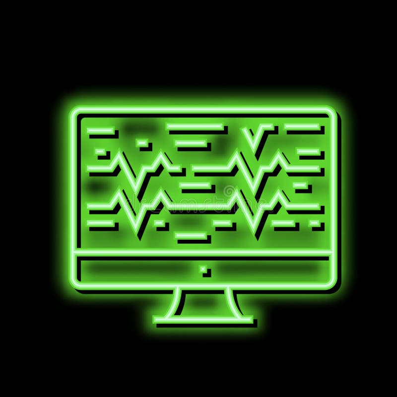 Noise Vibration Infographic Neon Glow Icon Illustration Stock Vector ...