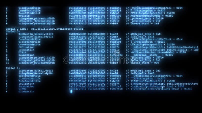 Noisy Distorted Glitched Fast Long Scrolling Programming Security Hacking Code Data Flow Stream ...