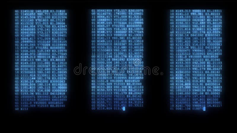 Noisy Distorted Glitched Fast Long Scrolling Programming Security Hacking Code Data Flow Stream ...
