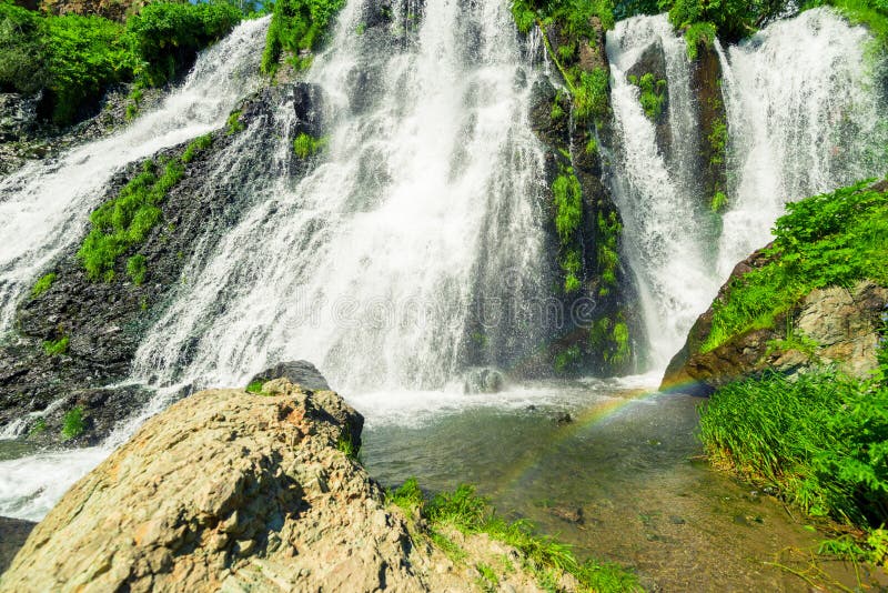 Shaki Waterfall (Armenia) stock image. Image of amazing - 56726711