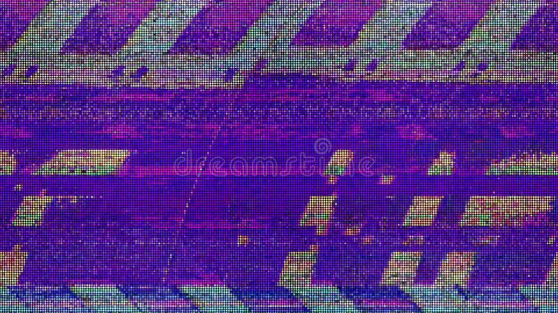 Noisy Glitch Texture in Green and Yellow with Horizontal Digital ...