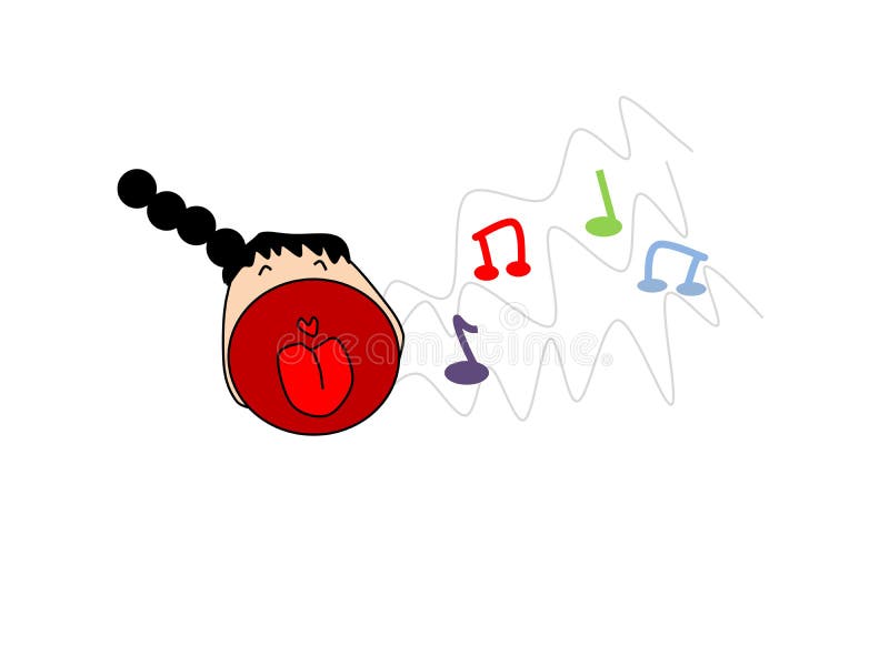 Noisy singer stock vector. Illustration of drawing, disturbing - 39452568