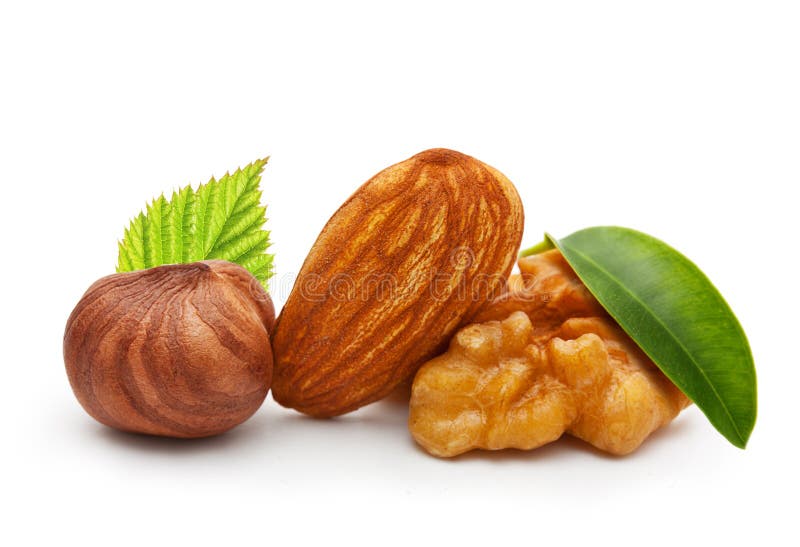 Noix, écrou D'amande, Et Noisette Photo stock - Image du objet, noix ...