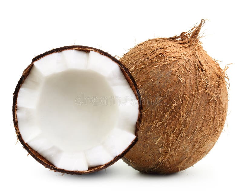 Noix De Coco Avec Des Palmettes Image stock - Image du doux, exotique ...