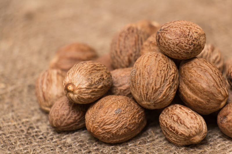 Noix de muscade photo stock. Image du herbal, assaisonnement - 61094186
