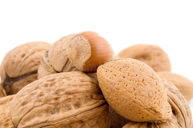 Noix, noisettes et amandes image stock. Image du personne - 22995331
