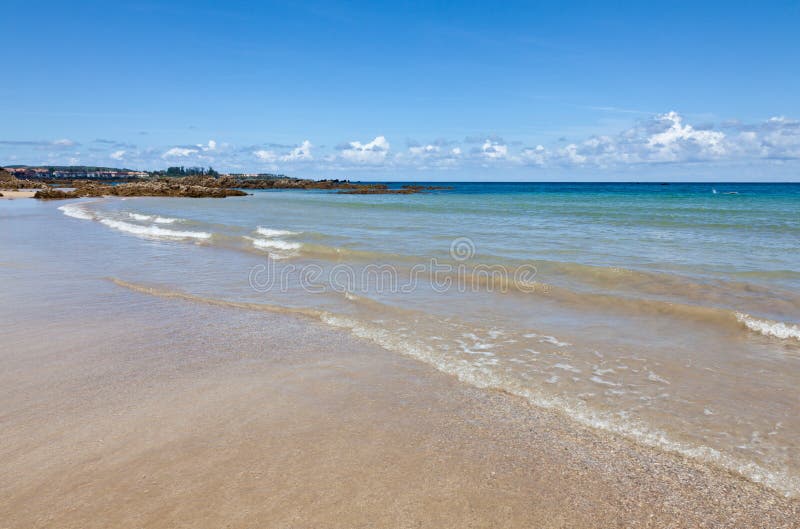 Noja beach stock image. Image of seascape, ocean, coast - 26218433