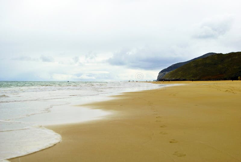 Noja beach stock photo. Image of coastline, europe, scenic - 53810318